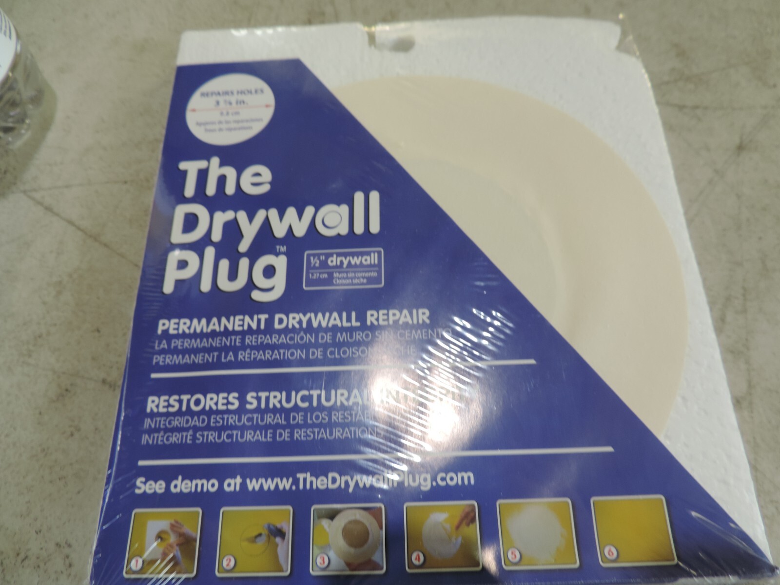 The Drywall Plug DP123 1/2" x 3-7/8" Drywall Repair Plug | eBay
