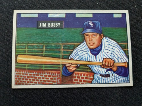 1951 Bowman Baseball Card # 302 Jim Busby - Chicago White Sox RC (EX ...