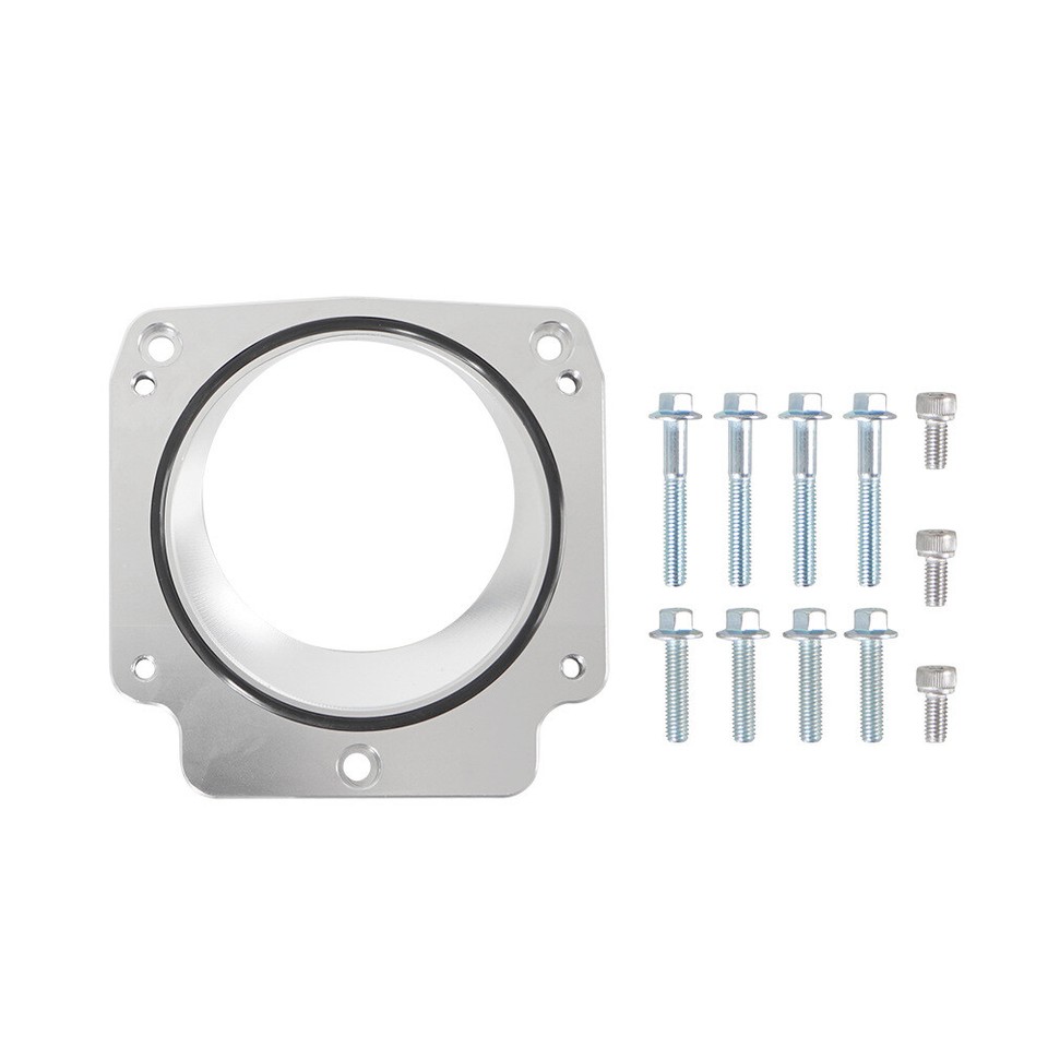 92MM Throttle body+TPS IAC+Adapter Plate For Chevy GM Gen III LSX LS ...