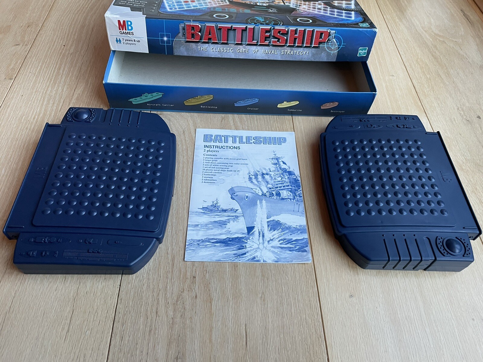Battleship MB Games Hasbro Classic Naval Strategy Board Game Vintage ...
