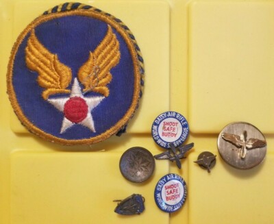 VINTAGE LOT OF 8 WW2 USAAF PATCH AND AIR CORP PINS 92A | eBay