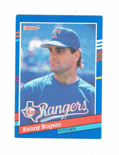 Kenny Rogers Texas Rangers Pitcher #258 Donruss 1991 #Baseball Card | eBay