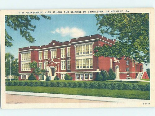 Pre-Chrome HIGH SCHOOL SCENE Gainesville Georgia GA m/16 AG6922 | eBay