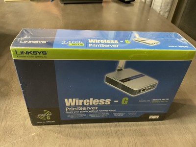 LINKSYS Wireless-G Print Server 2.4GHz 802.11g USB 2.0 / Model WPS54G ...