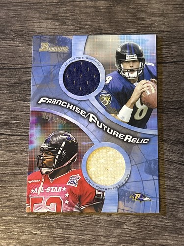2003 Ray Lewis - Kyle Boller Topps Bowman Franchise/Future Relic Patch ...