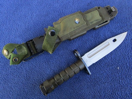VINTAGE ORIGINAL US MILITARY M9 PRHOBIS BUCK 188 BAYONET AND SHEATH ...