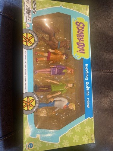 Scooby-Doo 2002 Mystery Solving Crew Poseable 5 Figures Set W/Box. Rare ...