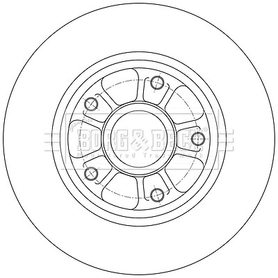 1x Brake Disc Rear SJR Fits Renault Megane 2015- 1.2 1.3 1.5 dCi 1.6 ...