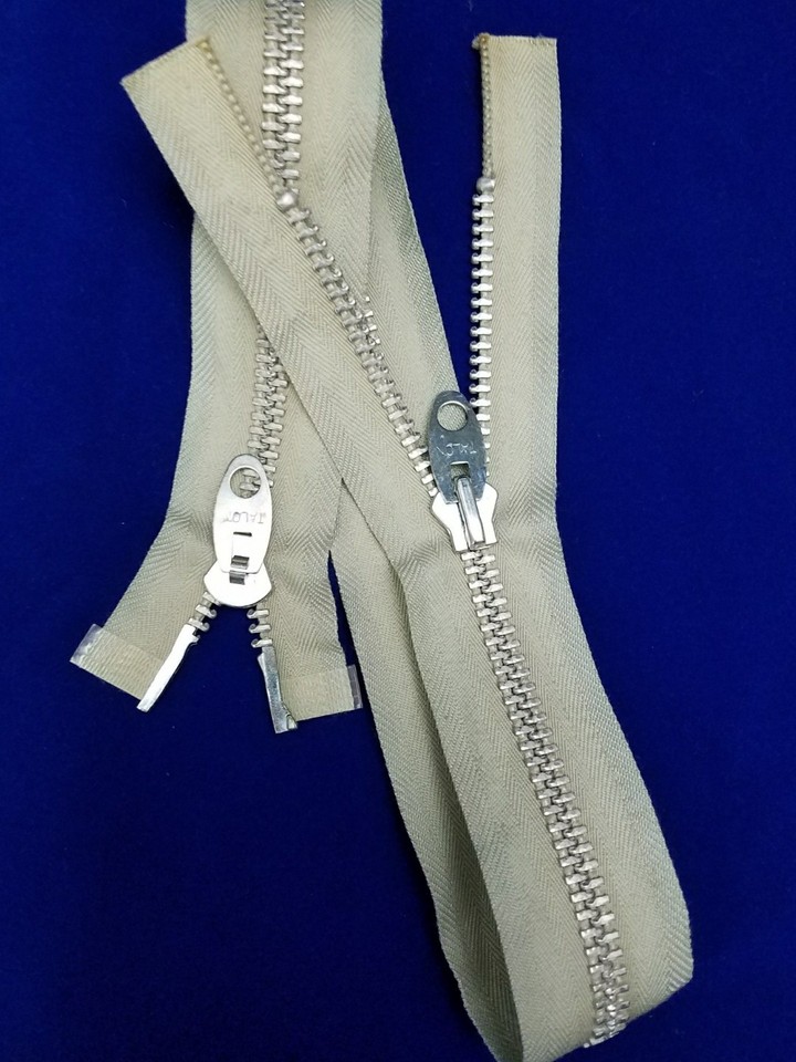 X-W TAN ZIPPER/VTG 1983 "TALON"(*LIGHTNING)#10/SEPARATING 2WAY/26"Metal ...