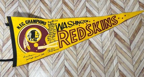 RARE VINTAGE 1972-73 TEAM MEMBERS WASHINGTON REDSKINS PENNANT FELT ...