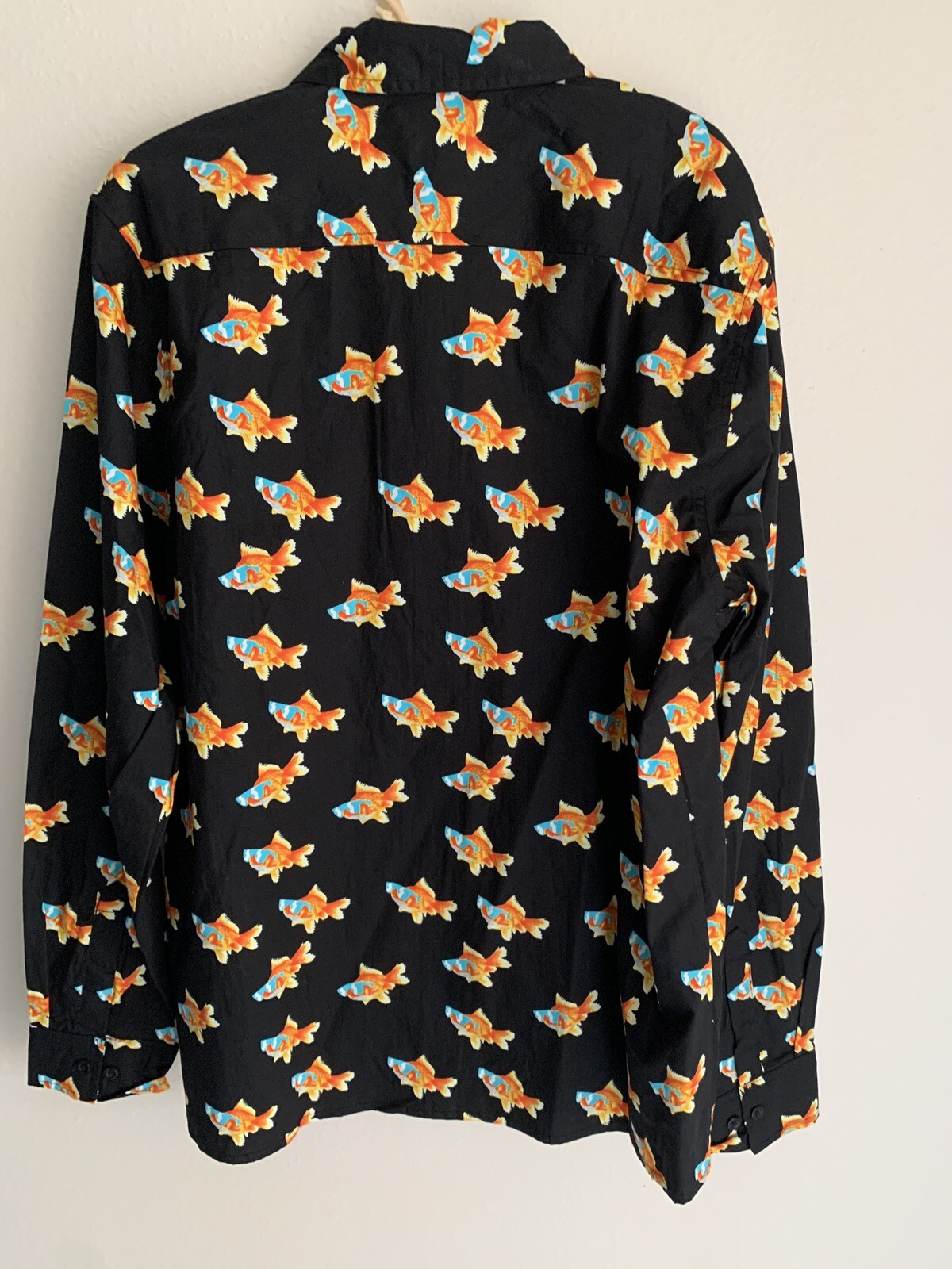 NWT L Slim Neff Goldfish Sunglasses Long Sleeve Button Shirt Tropical ...