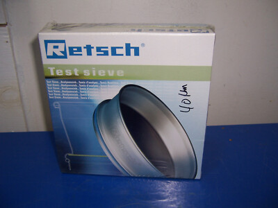 14462 Retsch 40 micron Test Sieve 200mm dia x 50mm SS metal | eBay