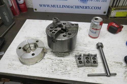 MMK 6 3/8" CNC 3 Jaw Power Chuck with (2) Jaw Sets | eBay