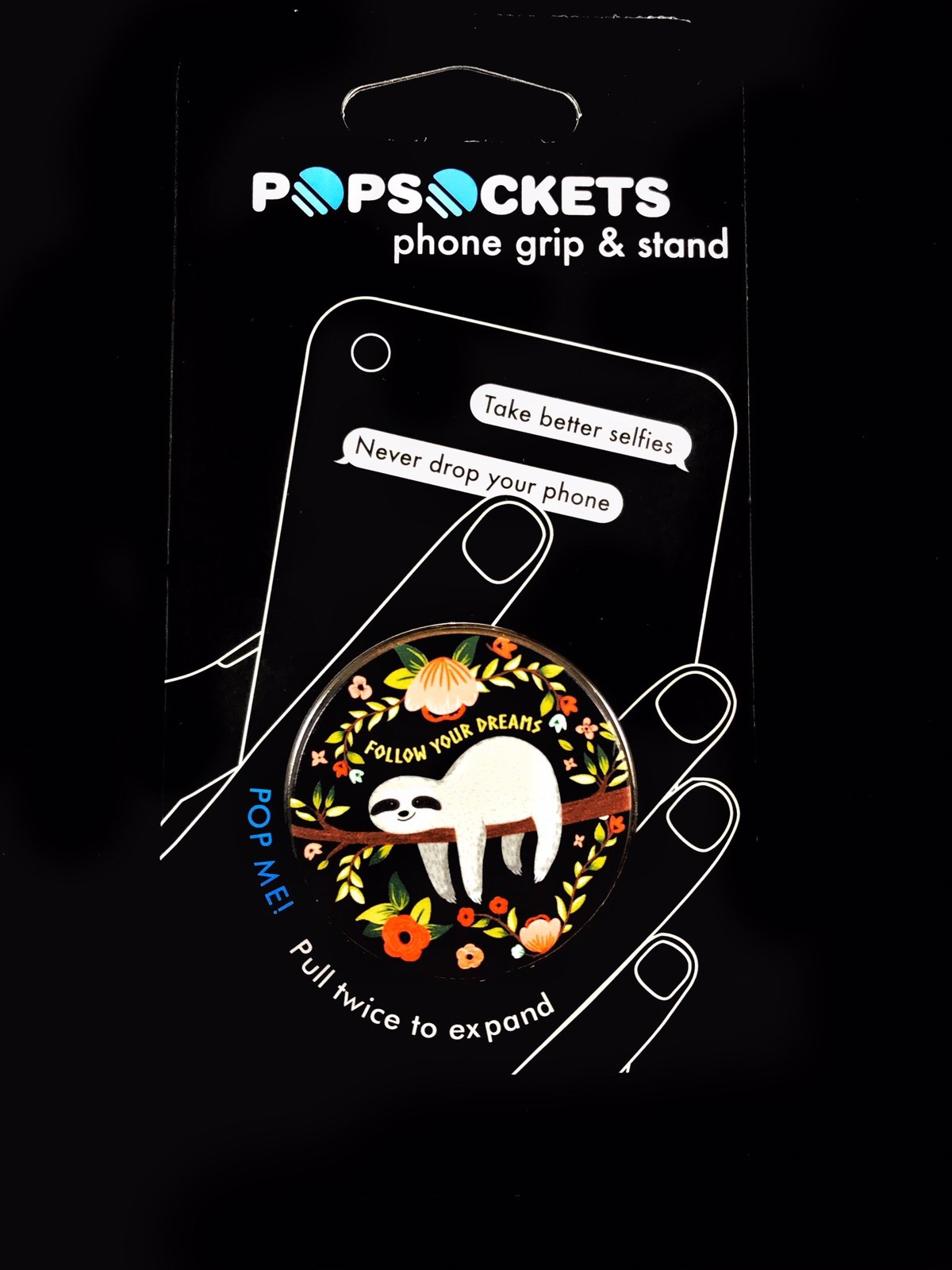 Popsockets Cute Sloth Follow Your Dreams PopSocket Pop Socket Popgrip ...