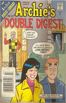 Archie's Double Digest, #107, (Archie Comics, Date Unknown) - Newsstand ...