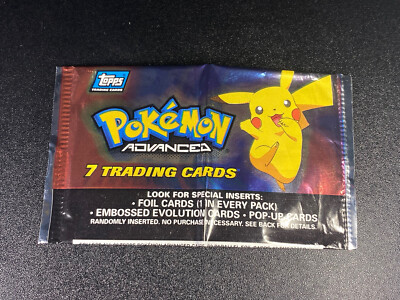 Vintage Pokemon Topps Advanced Booster Pack - OPENED EMPTY | eBay