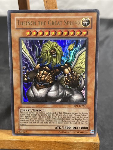 Theinen the Great Sphinx EP1-EN001 Ultra Rare Limited Edition Yugioh ...
