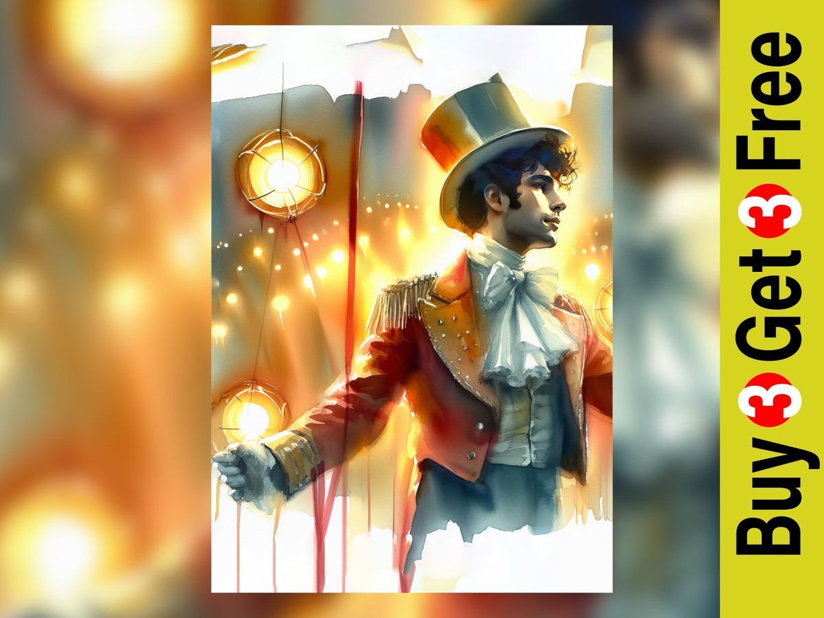 Vintage Sirkus Ringmaster Plakat Circus Poster