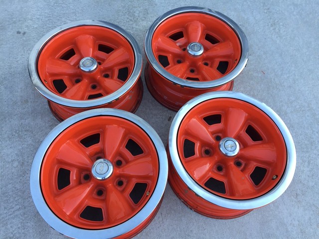 1970 Dated CHEVY CAMARO Z28 SS CHEVELLE RALLY WHEELS RESTORED SET OF 4 ...