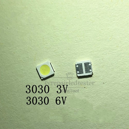 100Pcs 3030 3V 6V 2W SMD Lamp Beads for LED TV Backlight Strip Bar ...