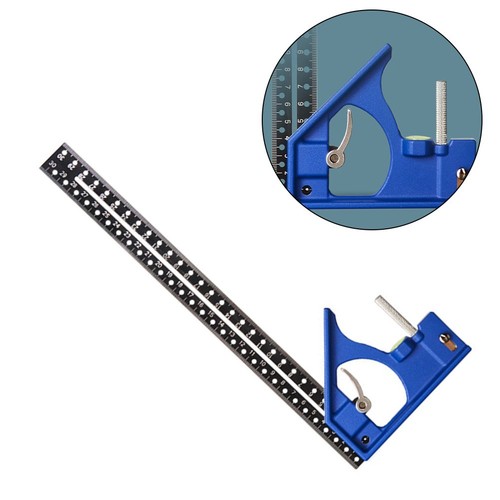 Woodworking Tool Multifunctional Ruler 12-Inch Measurement Aluminum Die ...