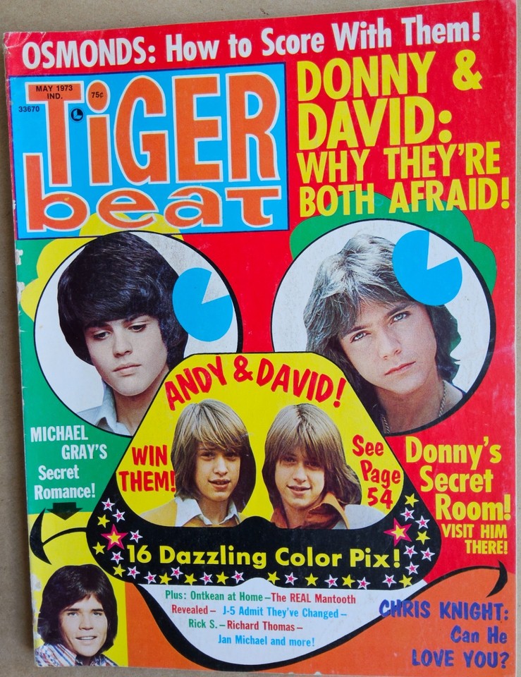 5 Tiger Beat Magazines 1 - 1971, 3 - 1973, 1 Jan 1975 | eBay