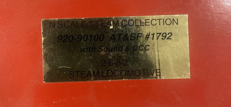 PROTO N Scale DCC Sound ATSF #1792 Heritage Steam Collection Y3 2-8-8-2 ...