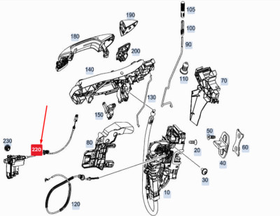 NEW MERCEDES-BENZ GLE W167 LH DOOR ELECTRICAL CLOSING ASSIST ...