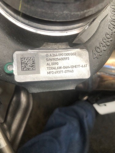 MERCEDES BENZ W205 C300 M264 920 2020 ENGINE TURBOCHARGER A2640901300 ...