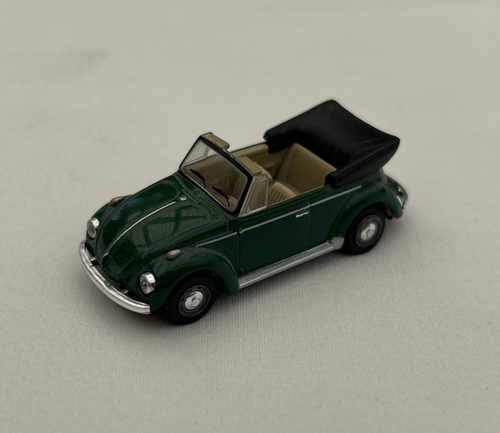 SCHUCO PICCOLO 1:90 SCALE VW VOLKSWAGEN Green Convertible BUG | eBay