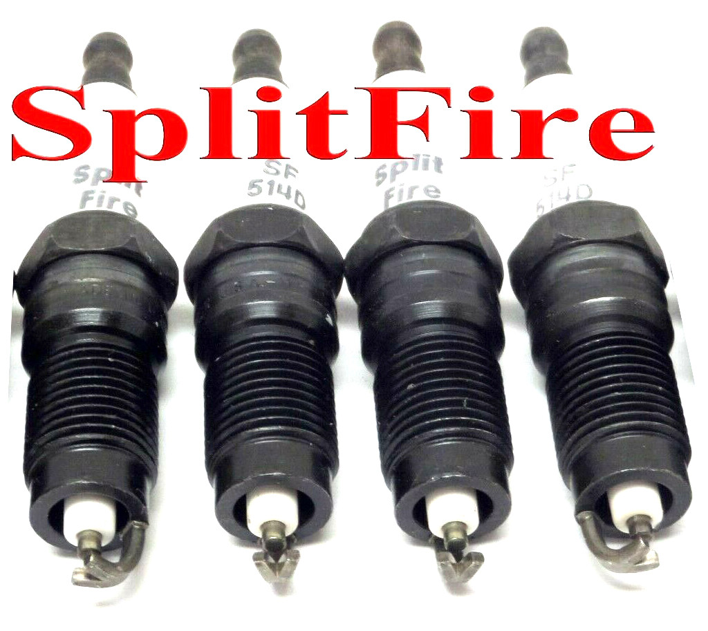 4 Spark Plugs Splitfire Ford E150 Escort F150 Focus Mustang 1.9L 2.0L 3.8L 3.9L | eBay
