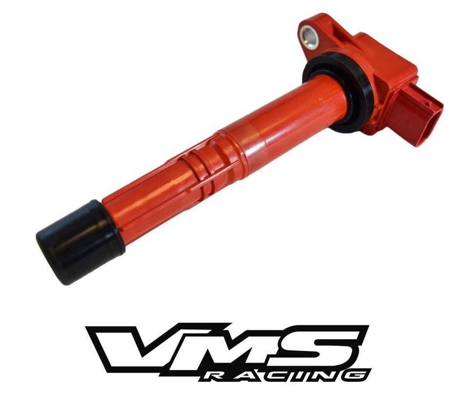 VMS RACING RED High Output Ignition Coils for Honda B16 B18 B20 Coil On ...