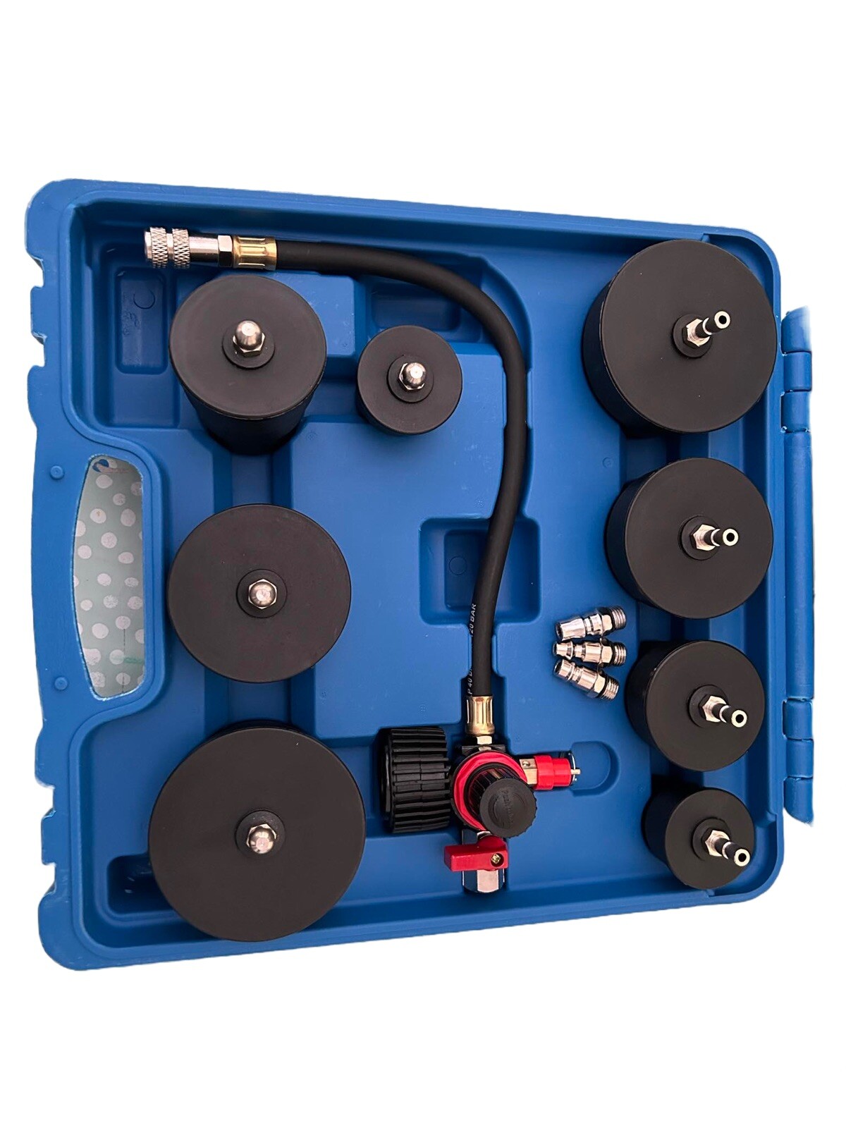 TURBO SYSTEM LEAKAGE TESTER KIT TEST ENGINE LEAK & FOR COOLING SYSTEM ...