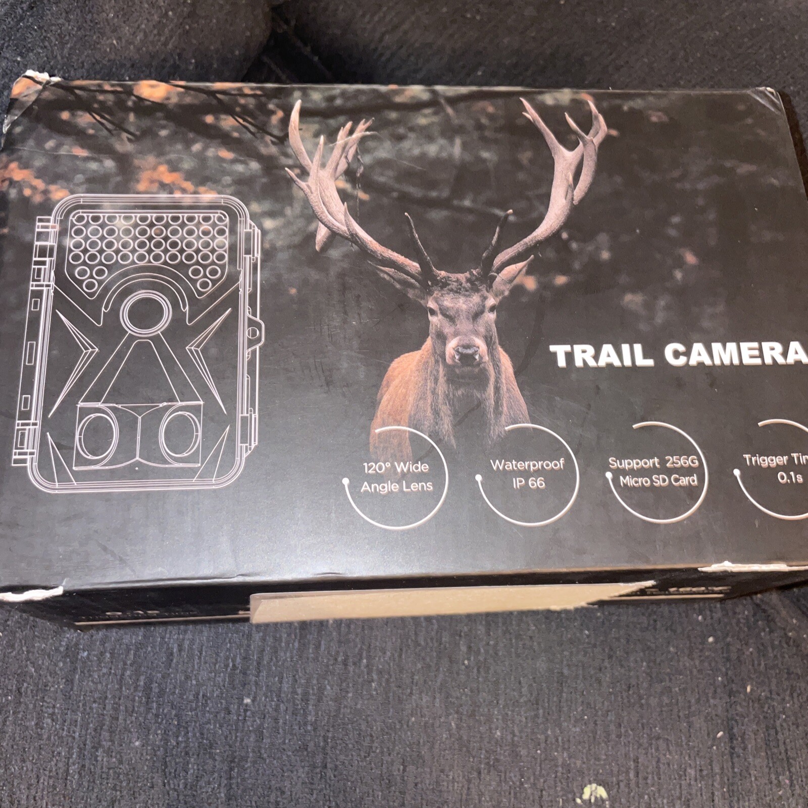 Trail Camera 1520P 20MP, Game Camera with 0.1s Trigger Speed Function ...