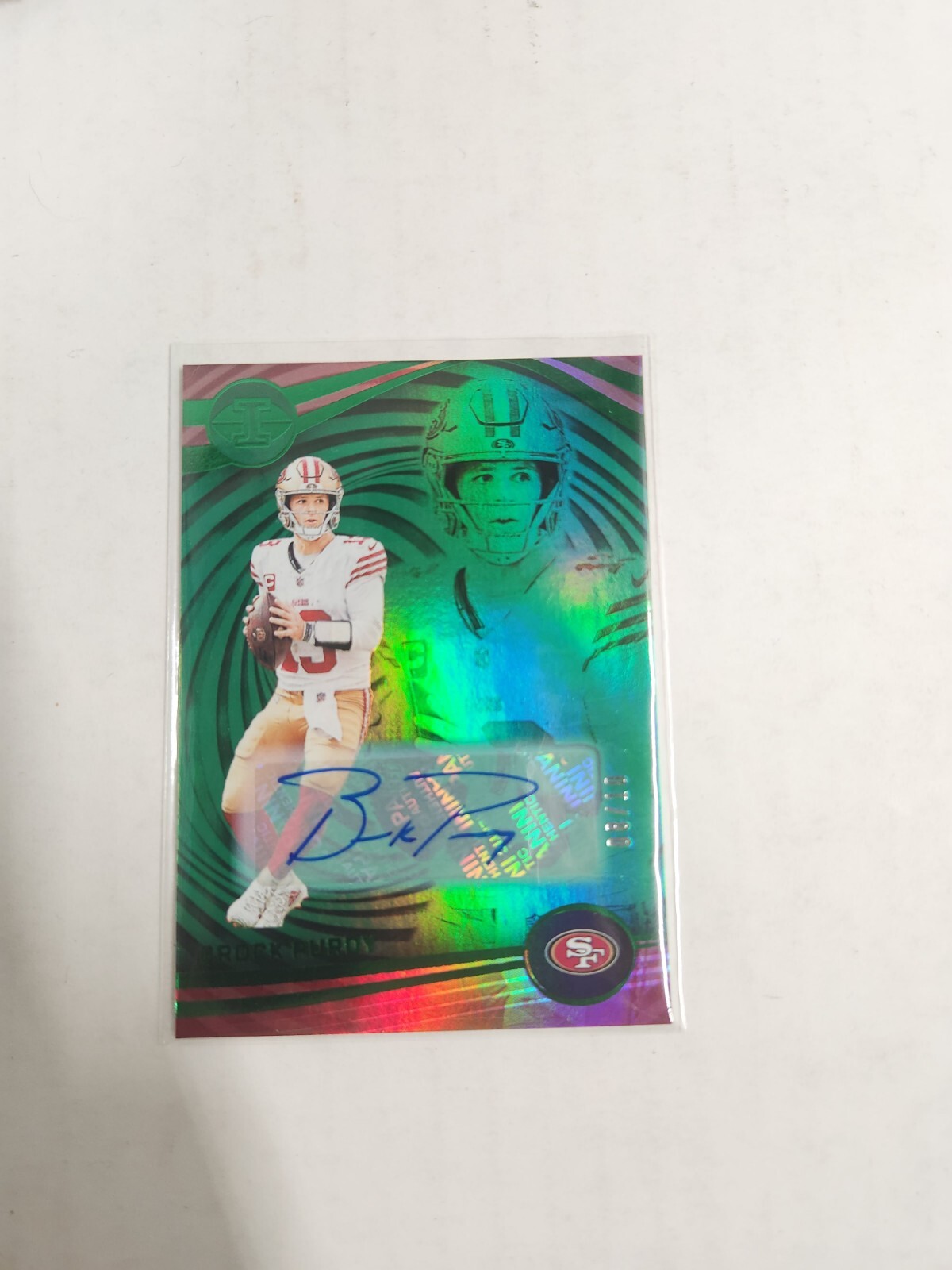 Brock Purdy Trophy Signature Collection Green Auto /10 | eBay
