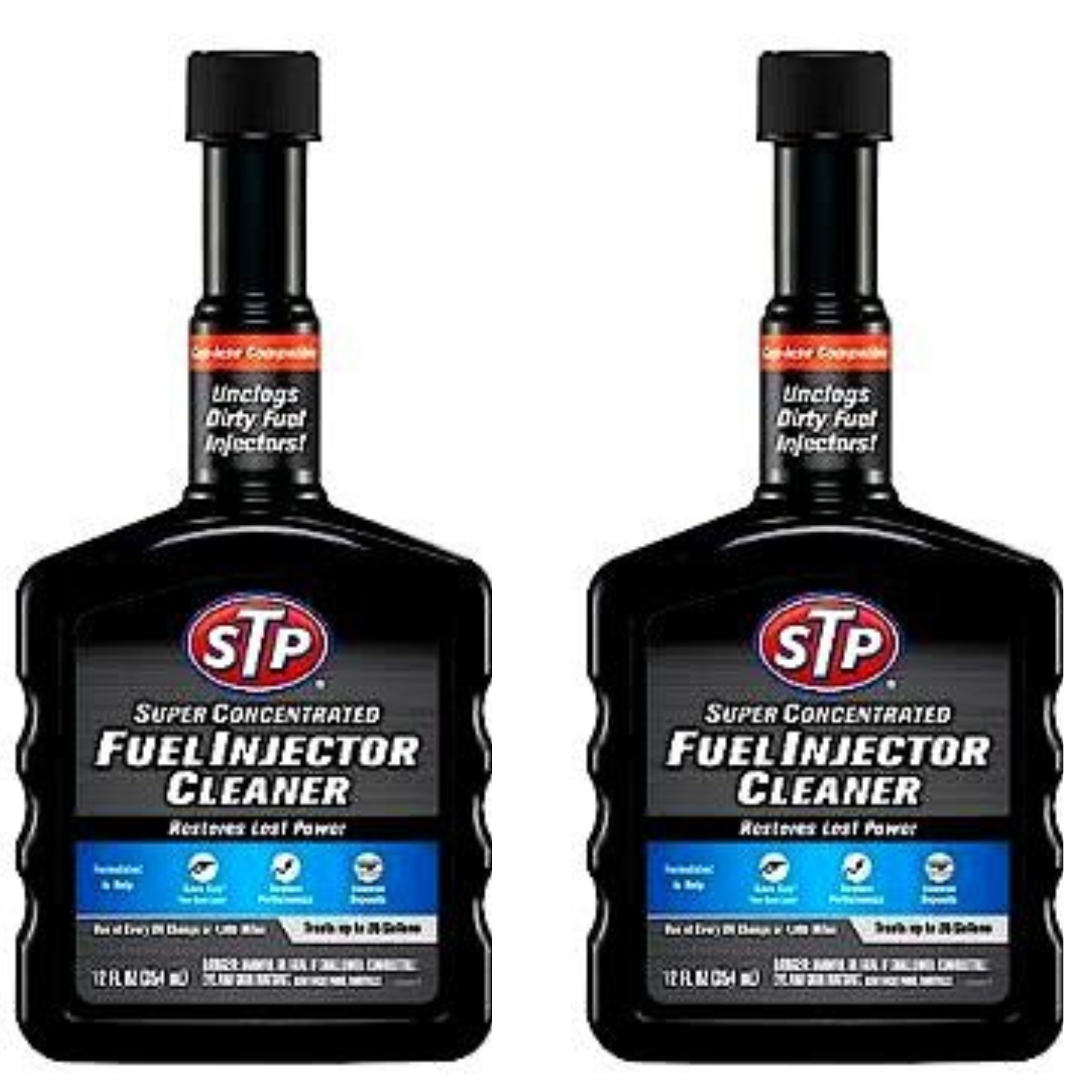 STP Fuel Injector Cleaner, Super Concentrated, Bottles, 12 Fl Oz, Pack ...