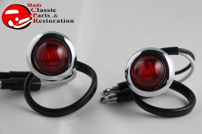 Custom Mini Red LED 0ccent Clearance Marker Lights Truck Hot Rat Street ...