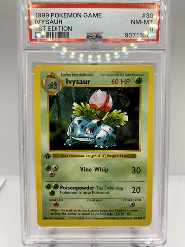 Pokemon! Ivysaur Base Set 1st Edition PSA 8 | eBay