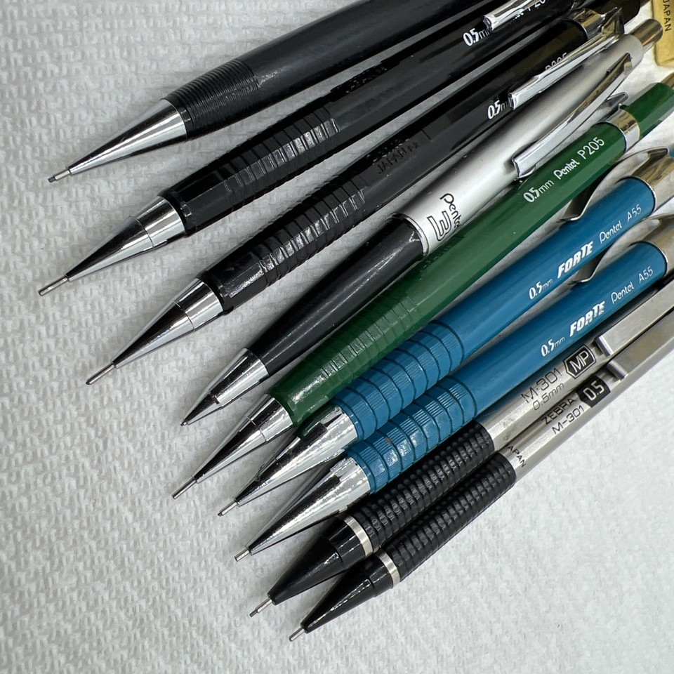 PENTEL P225-205- Pentel 3, Forte Mechanical Pencil Lot - Japan - Zebra ...