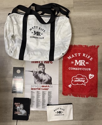 Autographed Signed Matt Rife Problematic Tour Swag Duffle Bag Towel ...