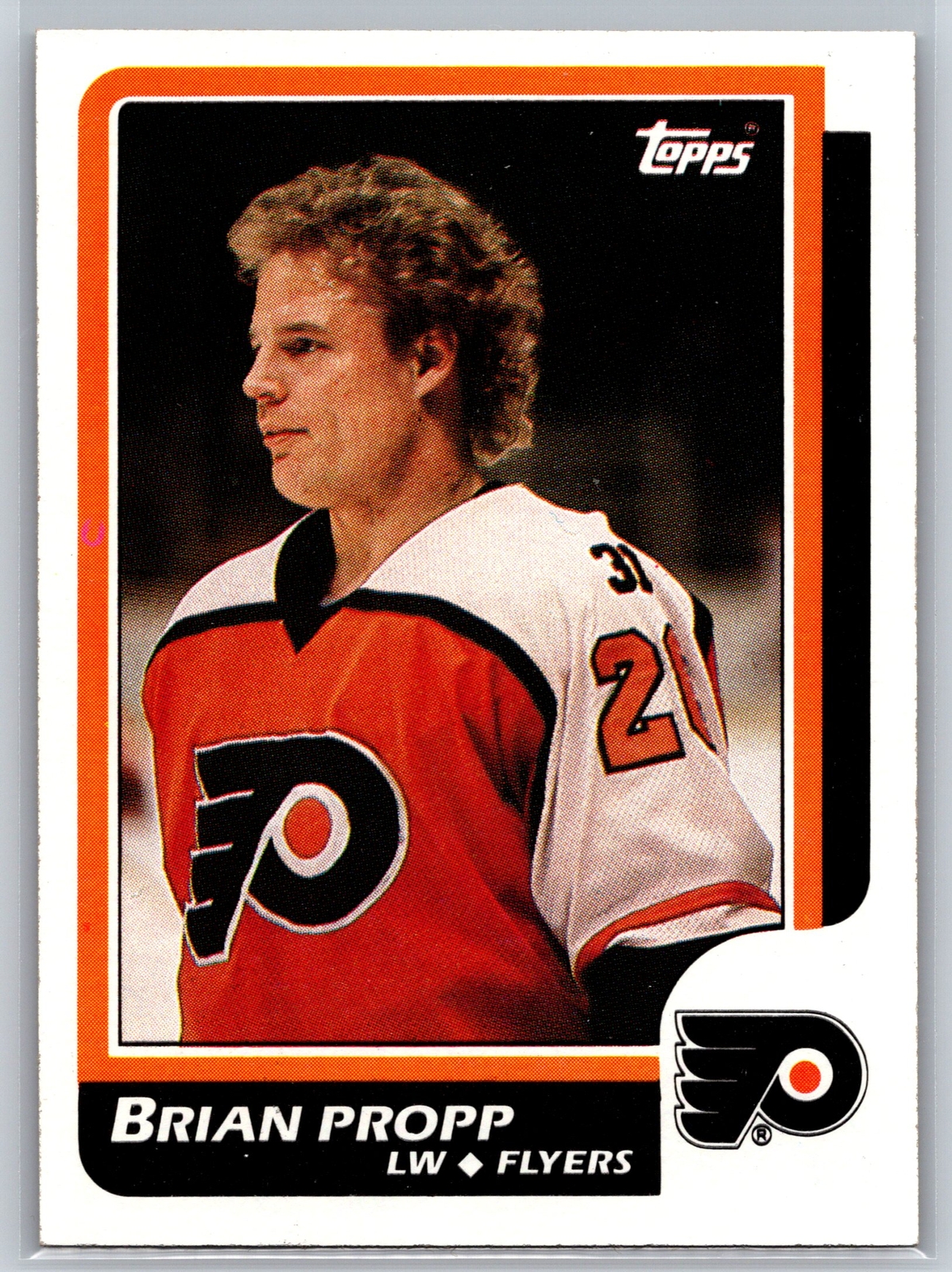 1986-87 Topps #86 Brian Propp Philadelphia Flyers | eBay