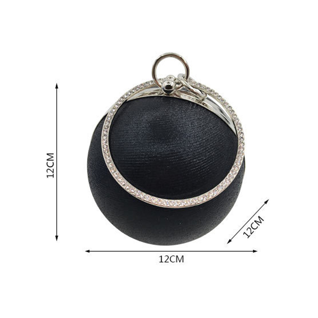 Women Round Ball Shoulder Messenger Bag Party Evening Clutch Fashion ...