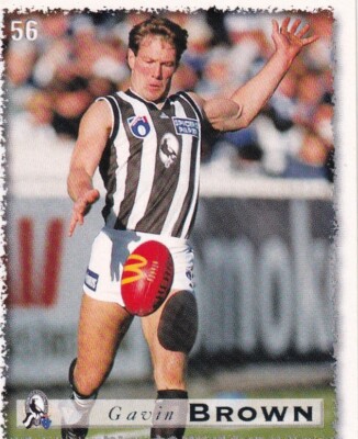 AFL 1999 Select Collingwood Magpies - Gavin Brown Sticker No.56 | eBay ...
