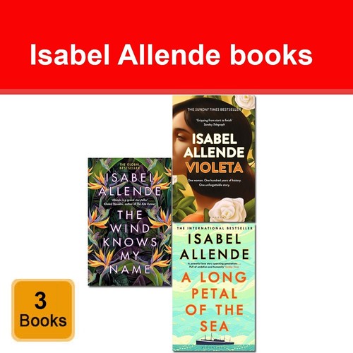 Isabel Allende 3 Books Set Wind Knows My Name, Violeta, A Long Petal of ...