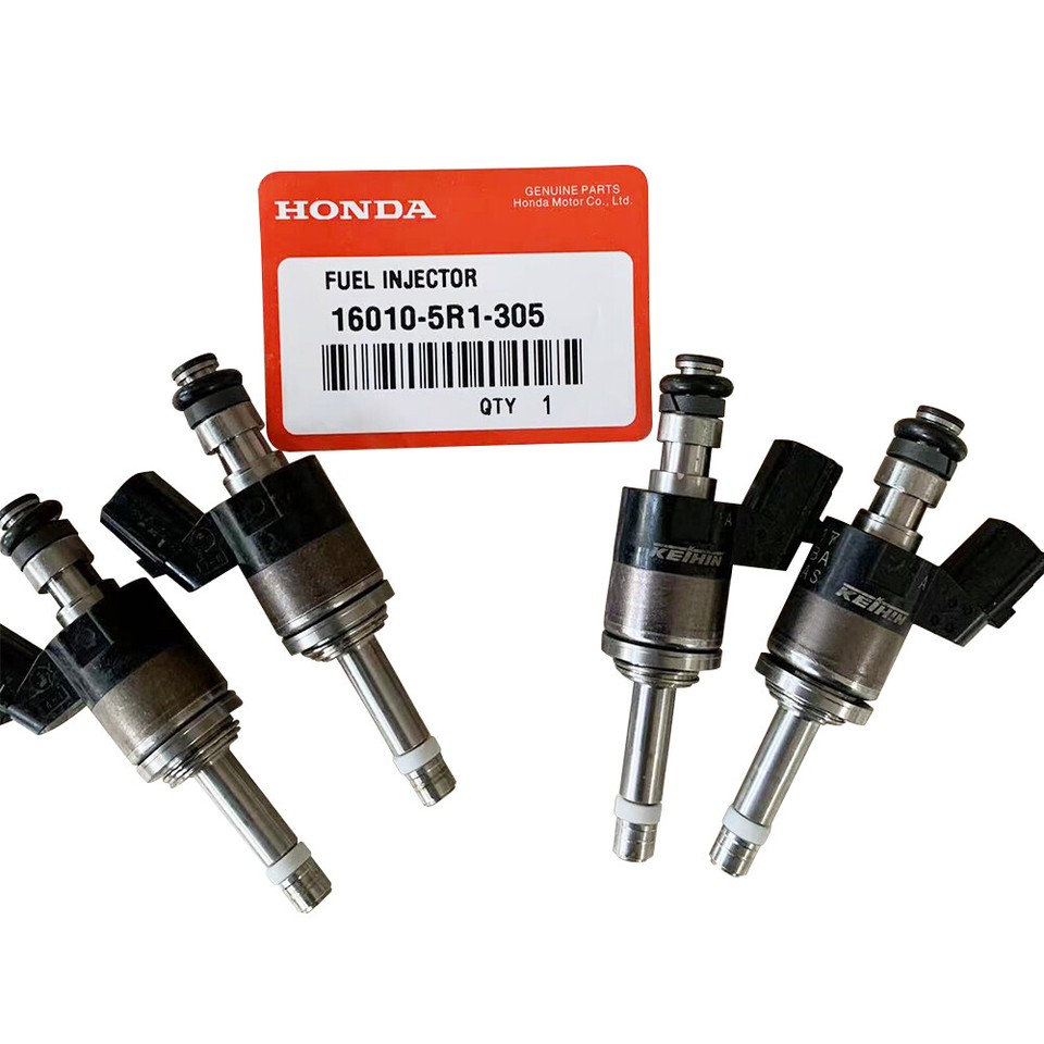 4X Genuine FUEL INJECTORS OEM 16010-5R1-315 FOR HONDA 15-20 FIT 13-16 ...