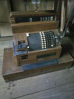 Cash Register, Adding Machines - Antique Cash Drawer