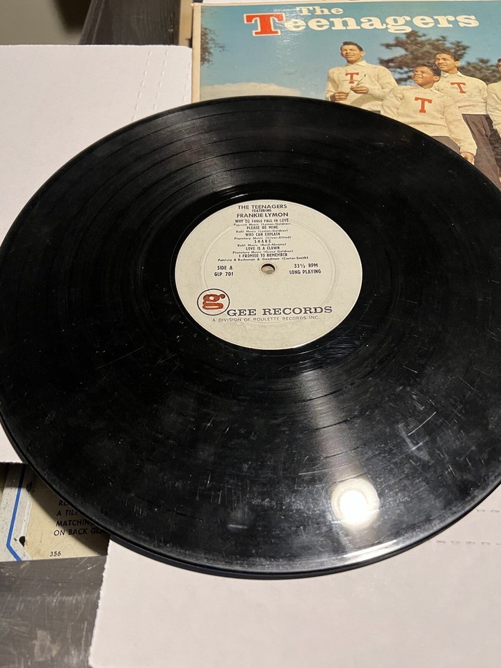 1961 THE TEENAGERS FEATURING FRANKIE LYMON LP White Label - GEE RECORDS ...