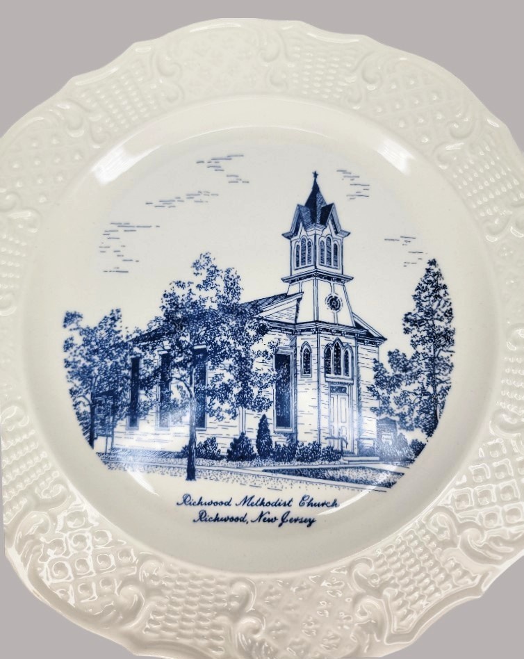 Edwards China & Glassware Vintage Richwood Methodist Church Richwood NJ ...