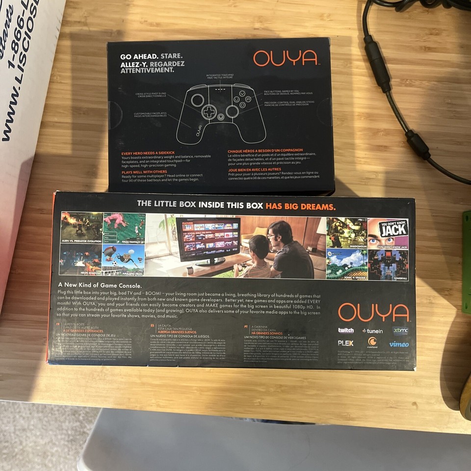 Ouya Android Video Game Console 8GB, Factory Sealed With New Controller | eBay