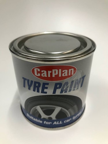 Carplan Tyre Wall Black 250ml Tyre Paint With Paint Brush 5010373029503 ...